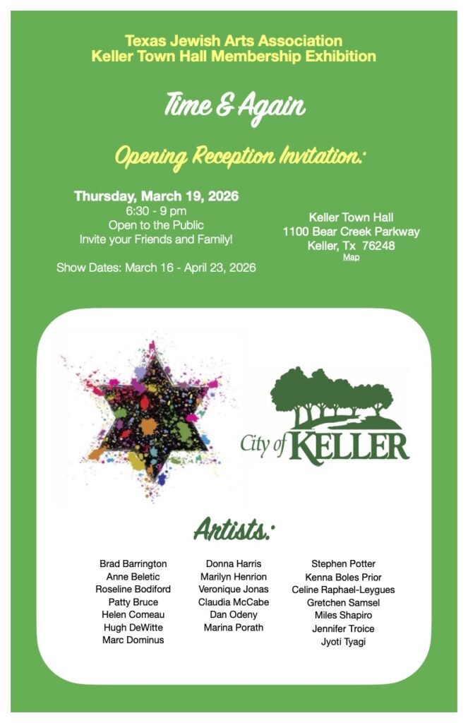 Upcoming Events and Calls for Entry | Texas Jewish Arts Association